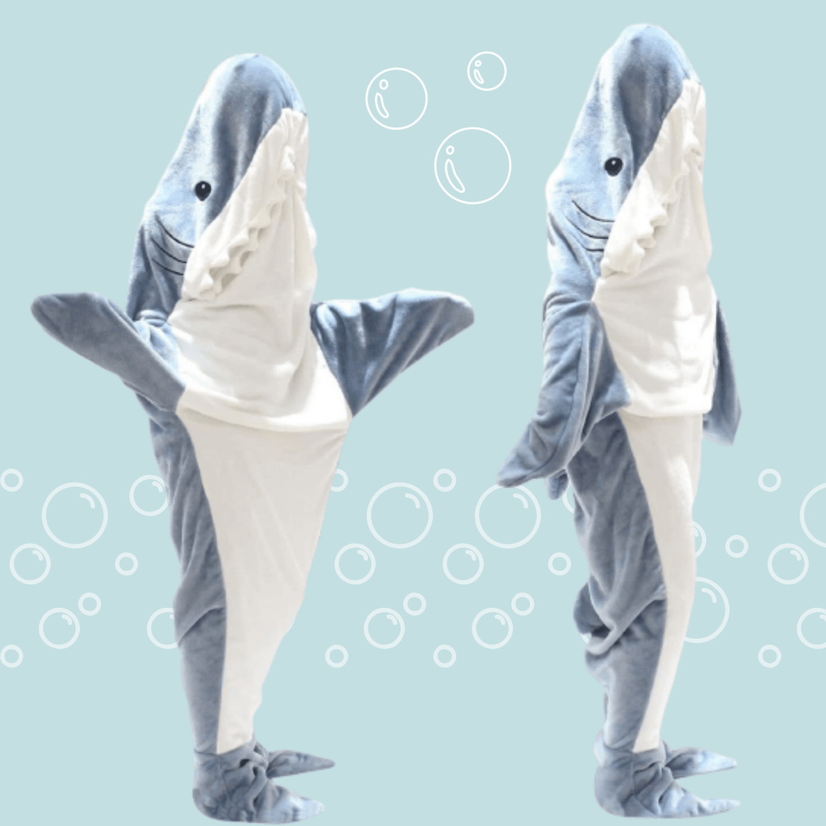CozySharkie™: Ultimate Shark Blanket Hoodie For Adults – Goodlifebean