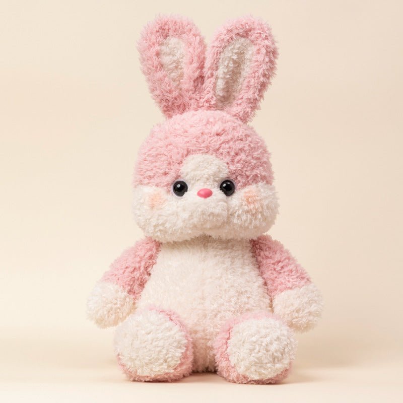 Pipi: Cute Pink Bunny Plushie | Pink White Stuffed Animal Bunny – Goodlifebean